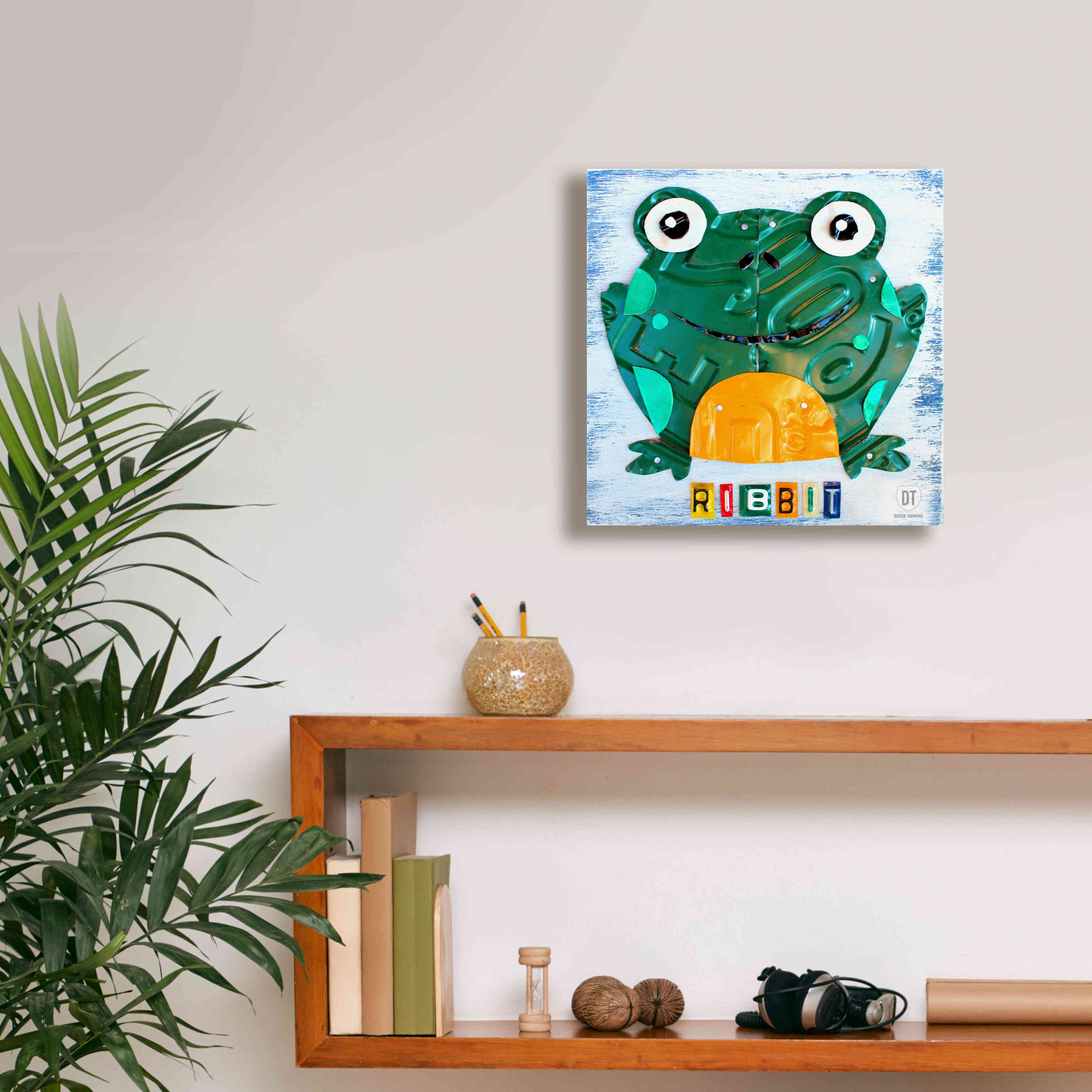 Winston Porter Ribbit The Frog' by Design Turnpike, Giclee Canvas Wall Art | Wayfair
